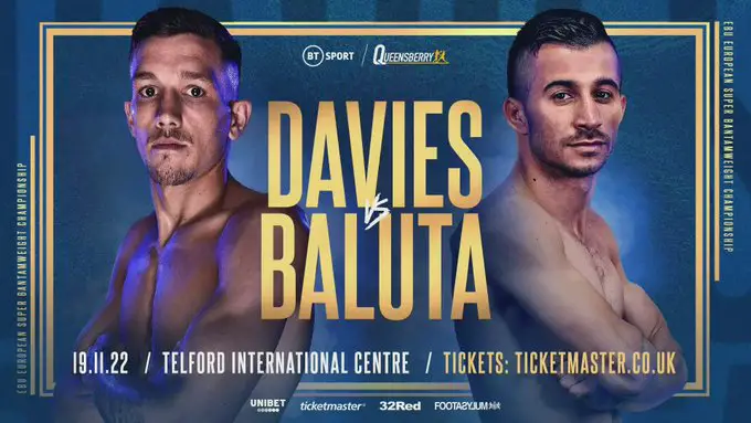 Liam Davies vs Ionut Baluta Results LIVE, Card, Start Time Liam Davies vs Ionut Baluta Results LIVE, Card, Start Time