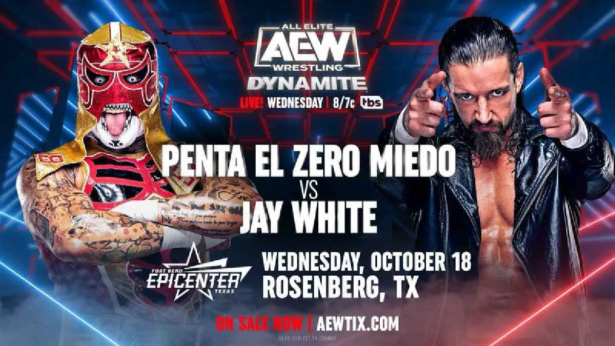 AEW Dynamite October 18: Jay White vs Penta El Zero Miedo Set AEW Dynamite October 18: Jay White vs Penta El Zero Miedo Set